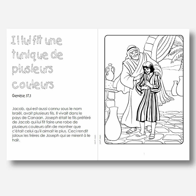 Coloriage : Joseph - Edition Foi et victoire